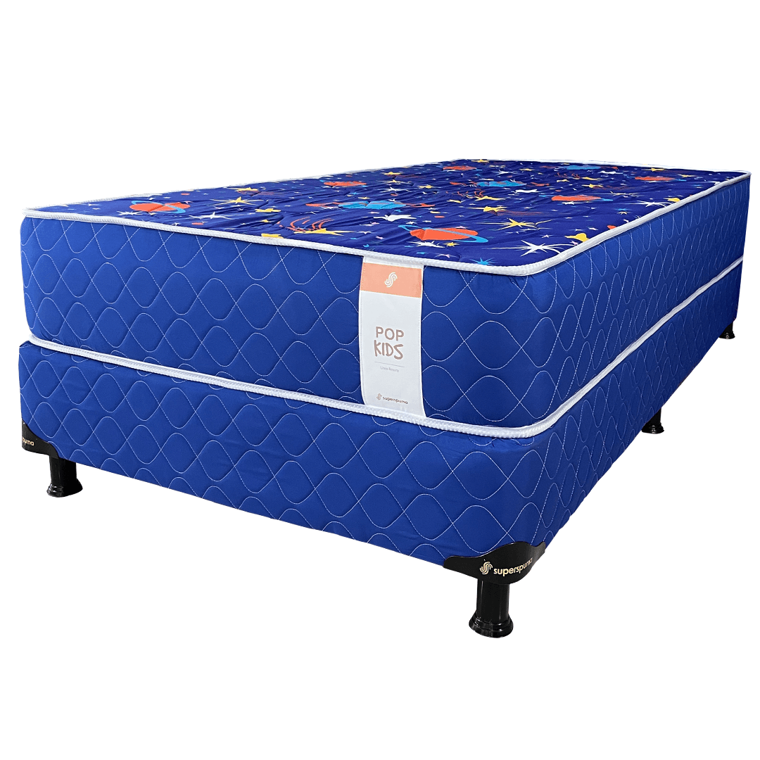 Somier Pop Kids Pycb 100x190 Varon Superspuma