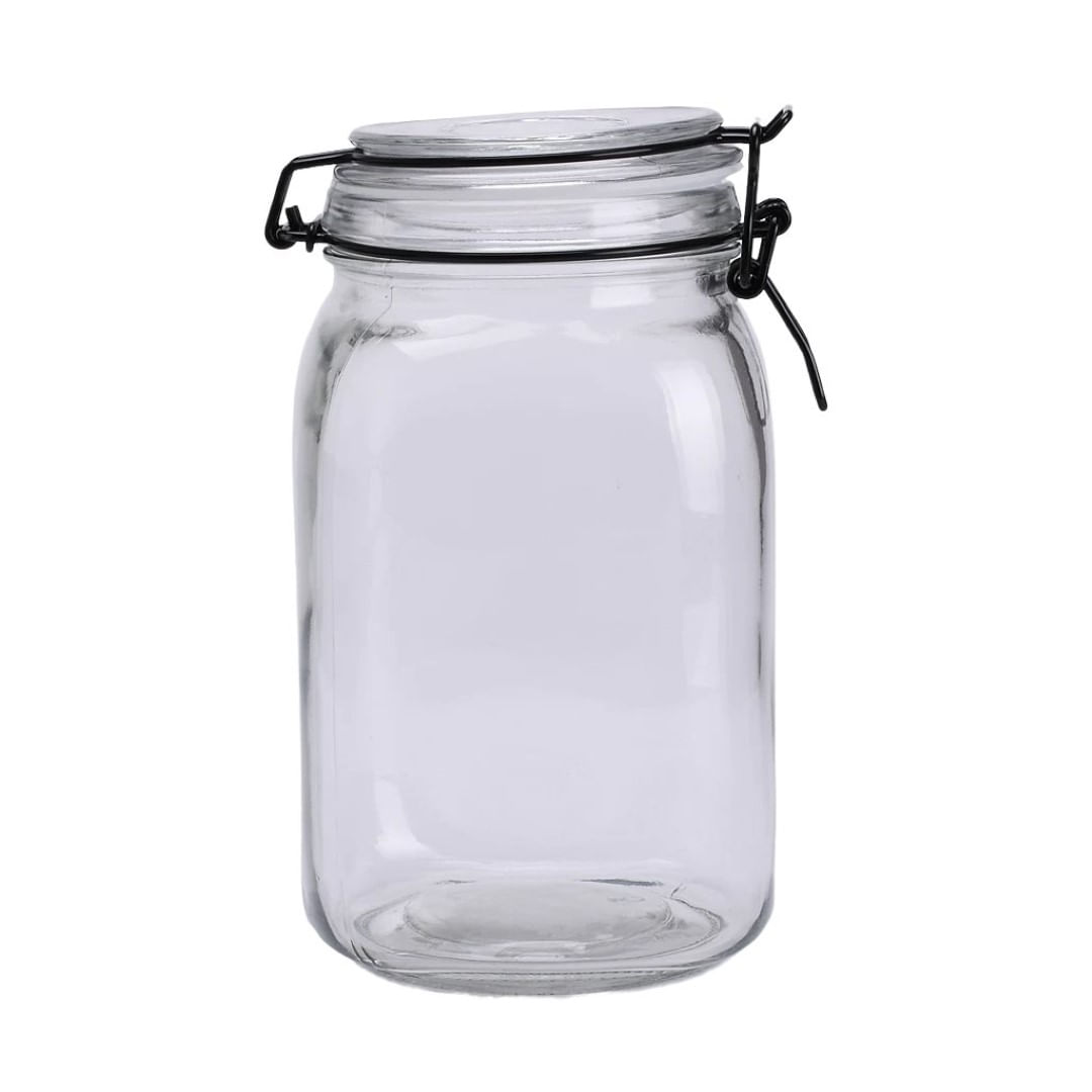 Recipiente Vidrio Herm D11cm/1.5l Tapa Broche