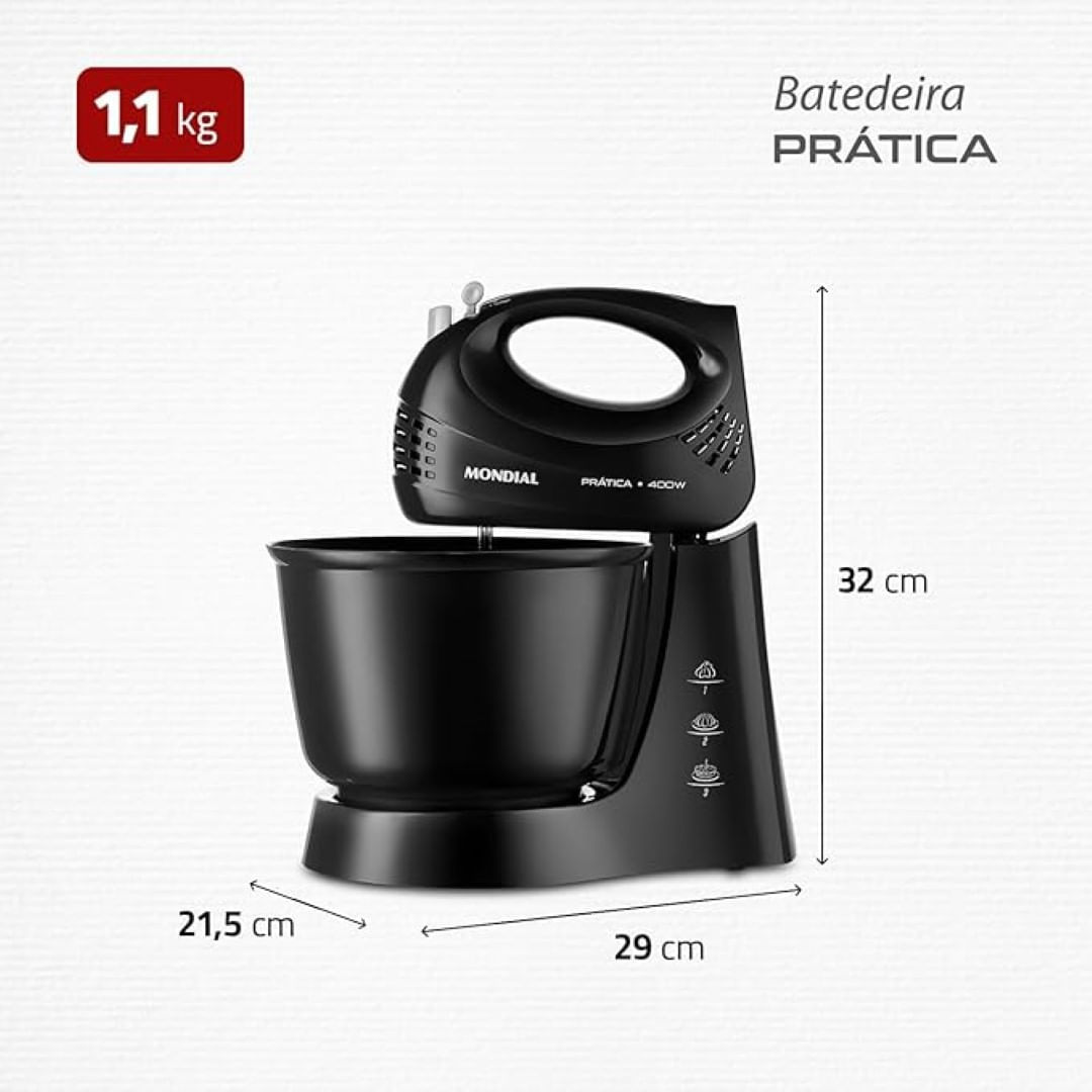 Batidora Mondial Pratica Black - Unicentro Tienda Online