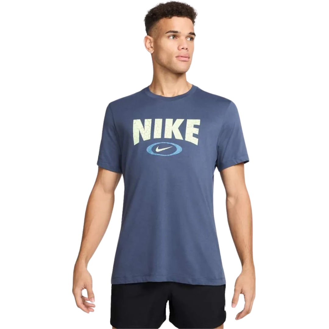 Remera M/C Df Hbr Novelty Azul Hombre Nike