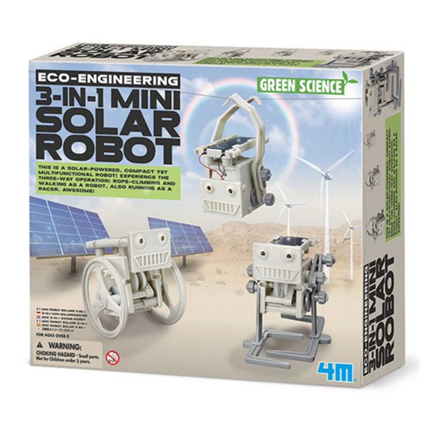 4m mini robot solar 3 en 1