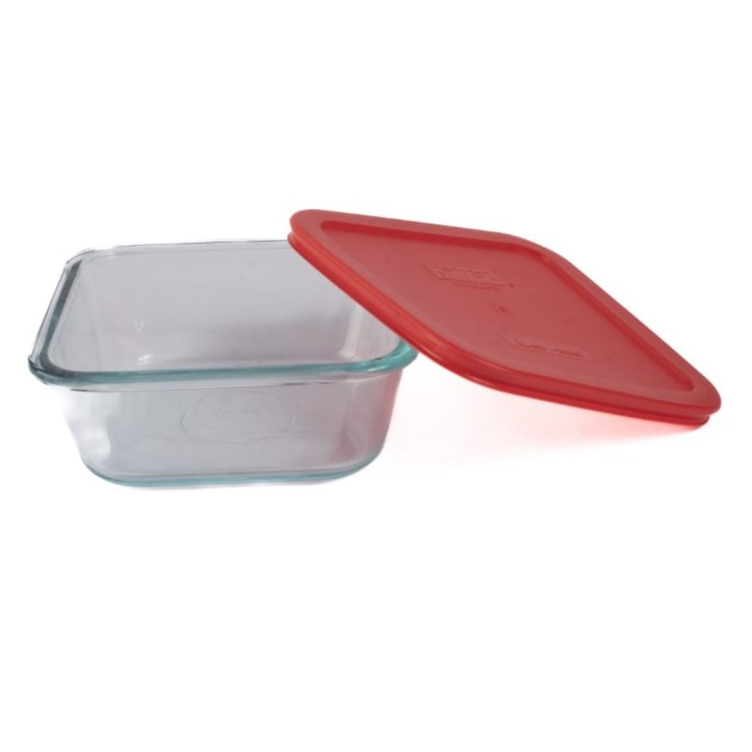 storage cuadrado c/tapa de plasti pyrex