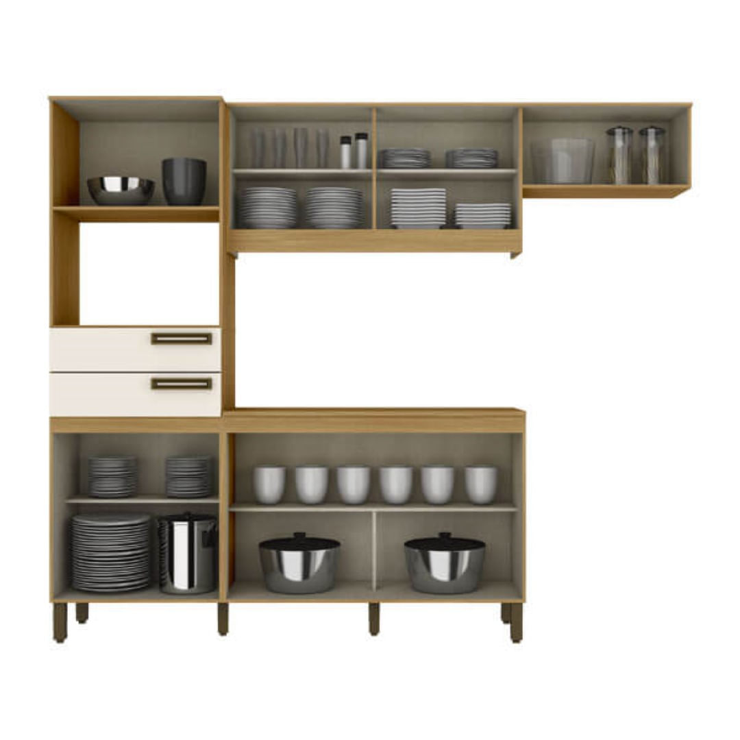 Kit Cocina 2250 7 Puertas 2 Cajones B107 Briz - Unicentro Tienda Online