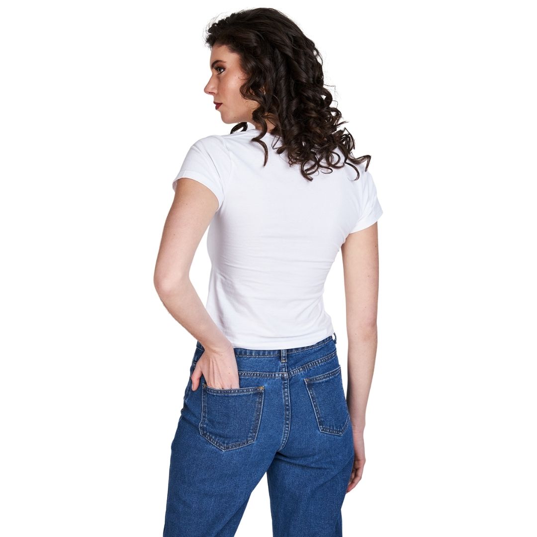 Remera M/C Blanco Dama Eclipse - Unicentro Tienda Online