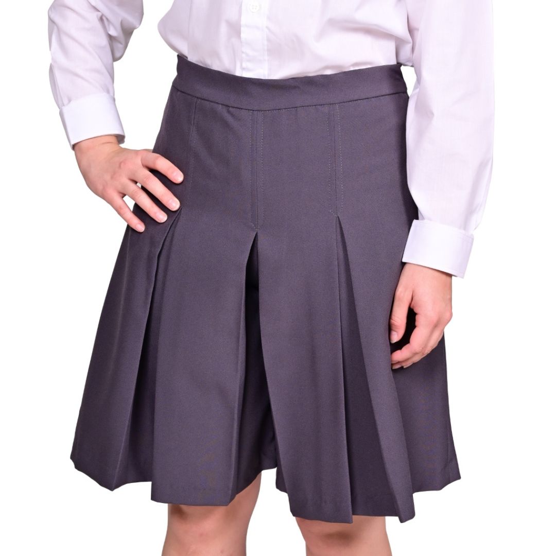 Pollera 3 Tablas Gris Oscuro Adolescentes Palmer - Unicentro Tienda Online